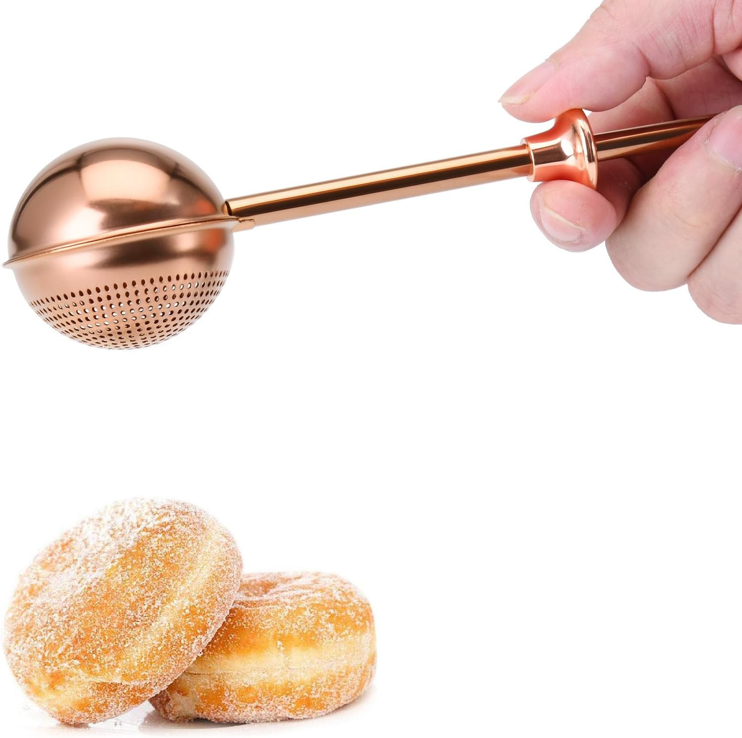 HULISEN Flour Duster for Baking, One-Handed Operation, 304 Stainless ...