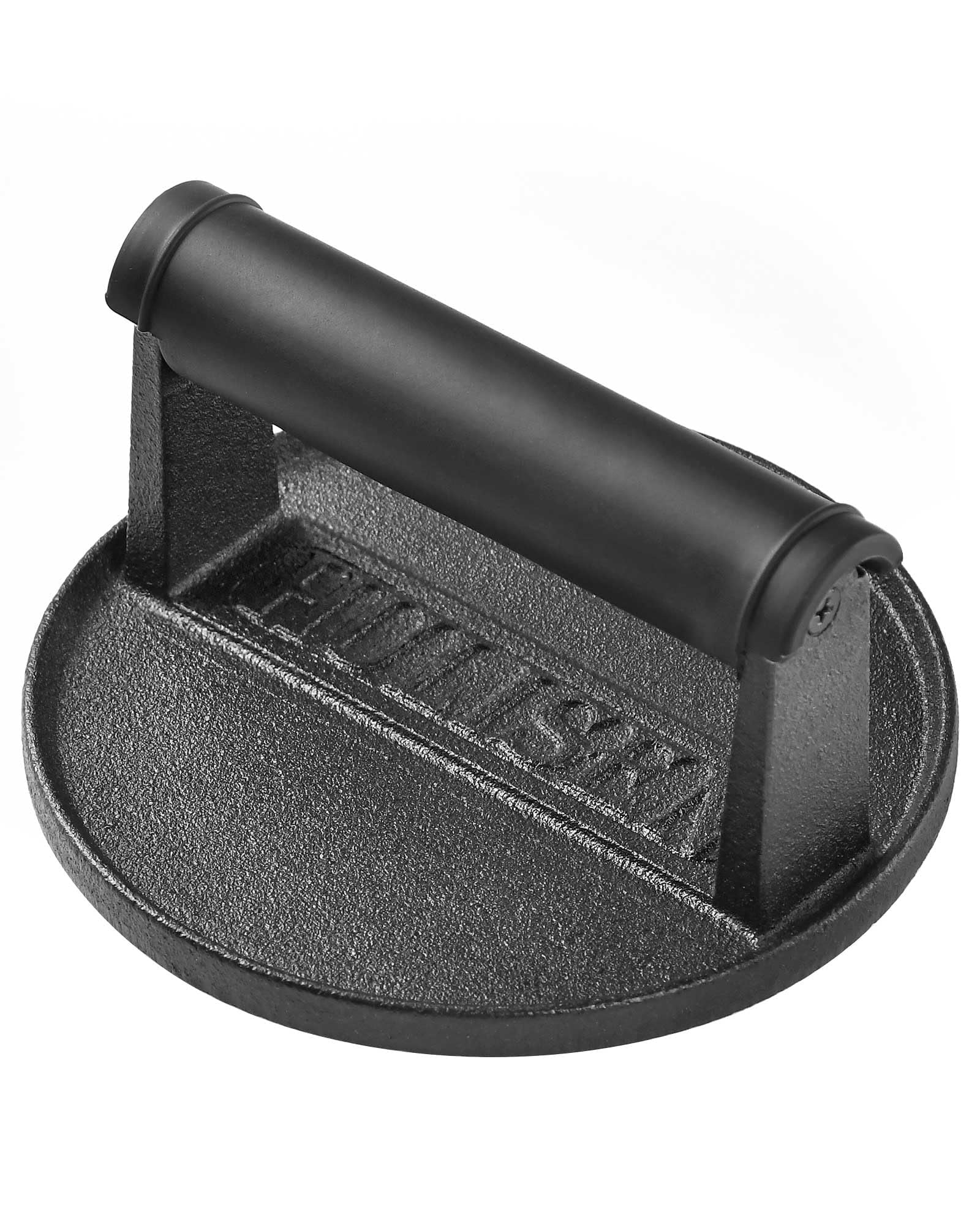 HULISEN Pre-Seasoned Cast Iron Burger Press, Heavy Duty Burger Smasher ...