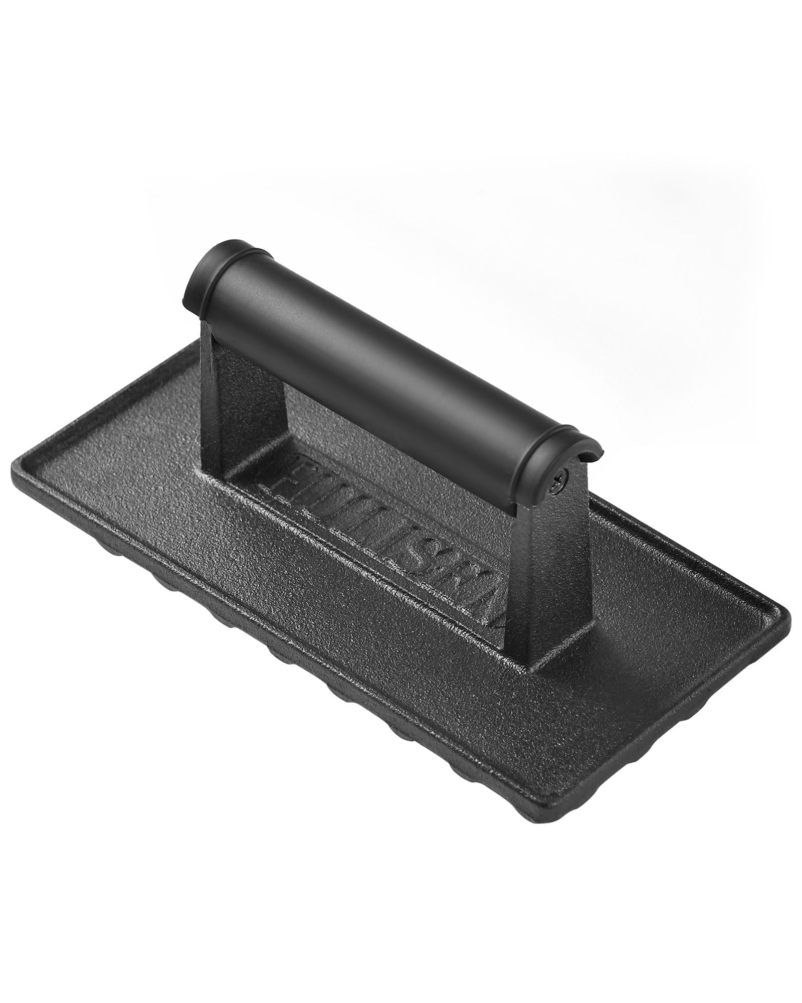 HULISEN Pre-Seasoned Cast Iron Grill Press, Heavy Duty Burger Press for ...