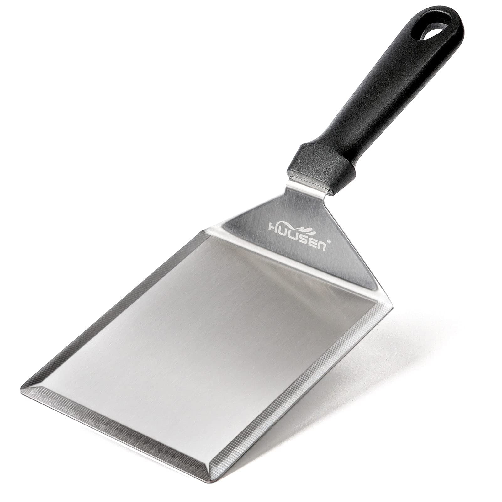 HULISEN Stainless Steel Large Grill Spatula - 6 x 5 Inch Heavy-Duty ...