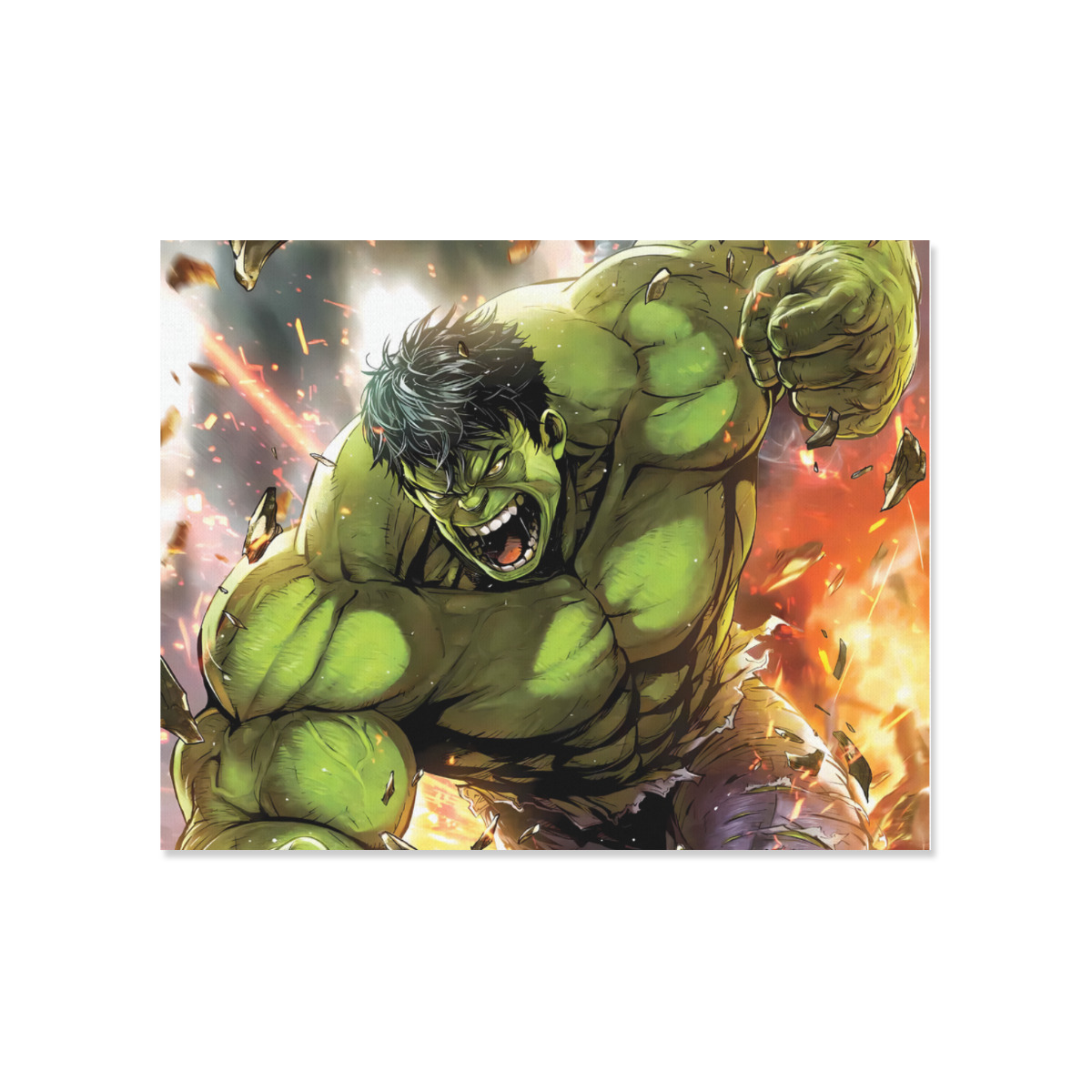 HULK Frameless canvas poster - without frame anime poster bedroom decor ...