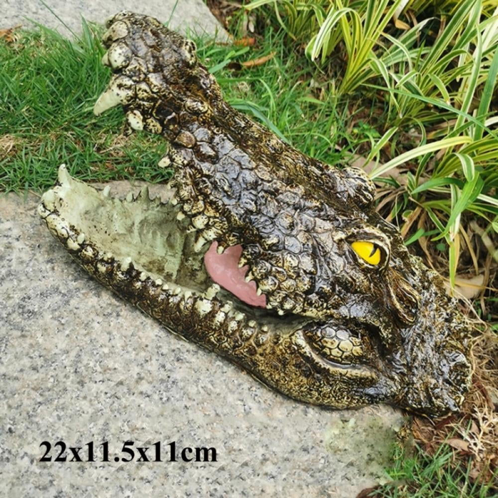 HULKLIFE Floating Alligator Head, Pool Accessories Float Alligator for ...