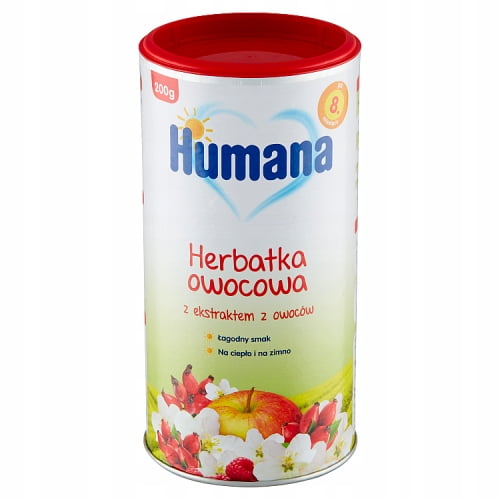 HUMANA Baby tea: FRUIT -from the 8th month/ 1 can/53 servings/200g ...