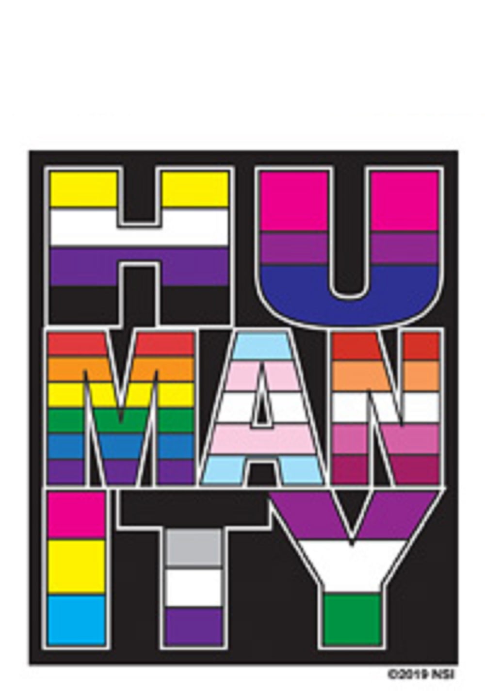 HUMANITY IN/OUT DOOR STICKER - Humanity Orignal Artwork Premium In ...