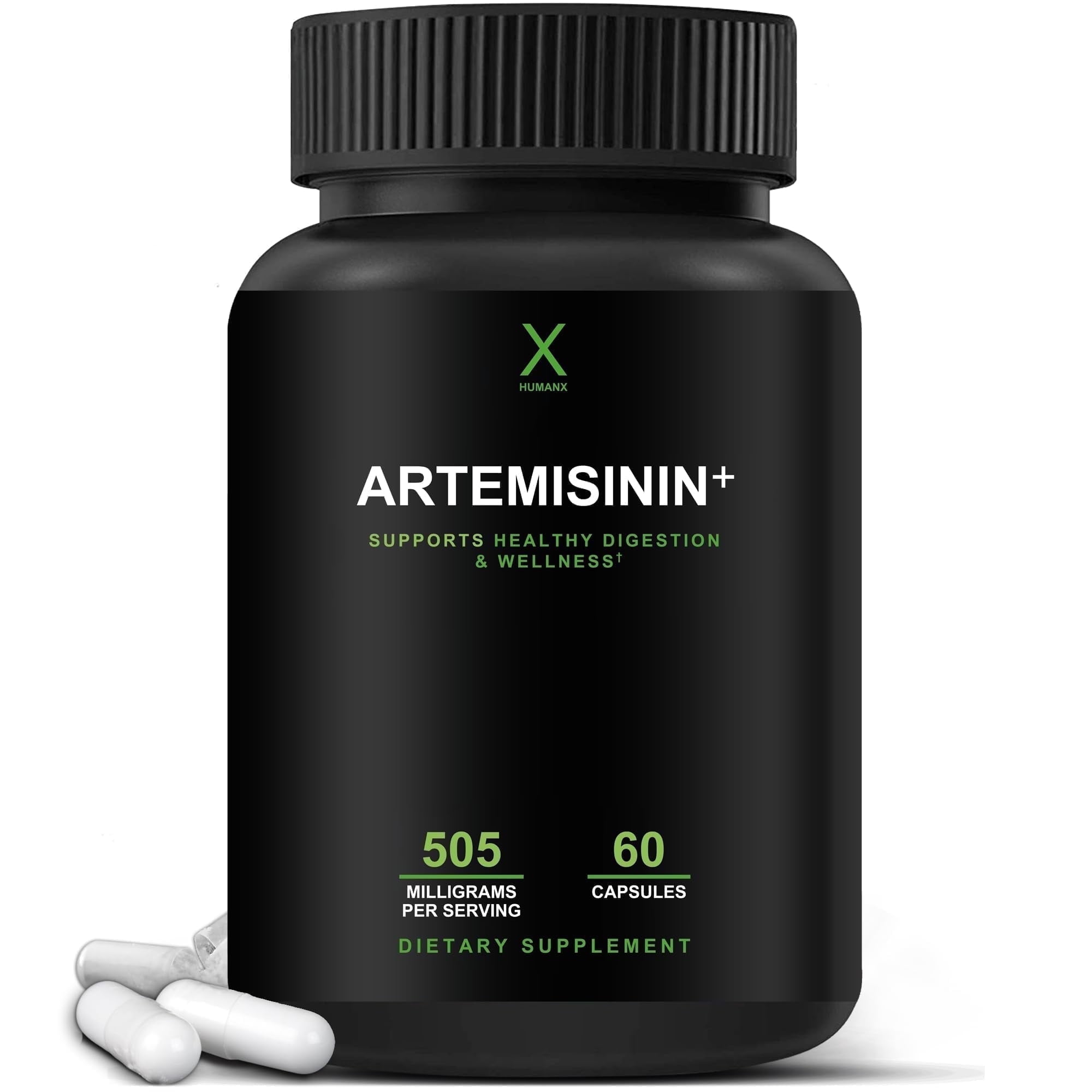 HumanX Artemisinin 500mg - Artemisia Annua Herb Pills - Supports ...