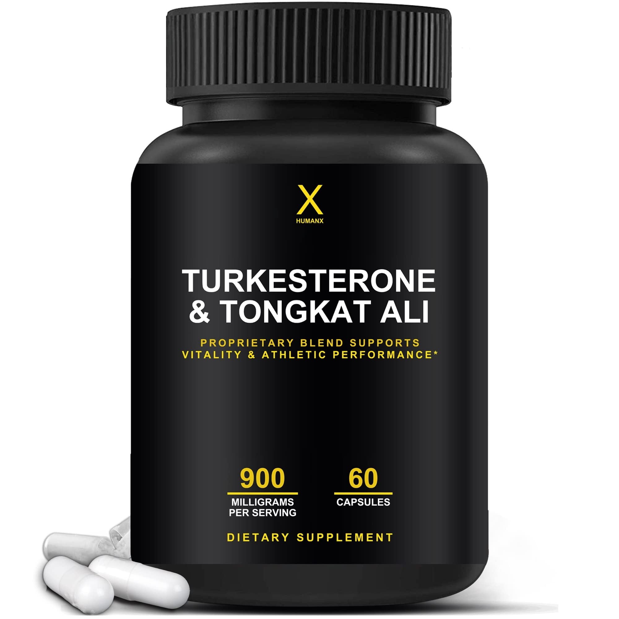 HUMANX Turkesterone & Tongkat Ali 900mg - Supports Energy, Stamina, and ...