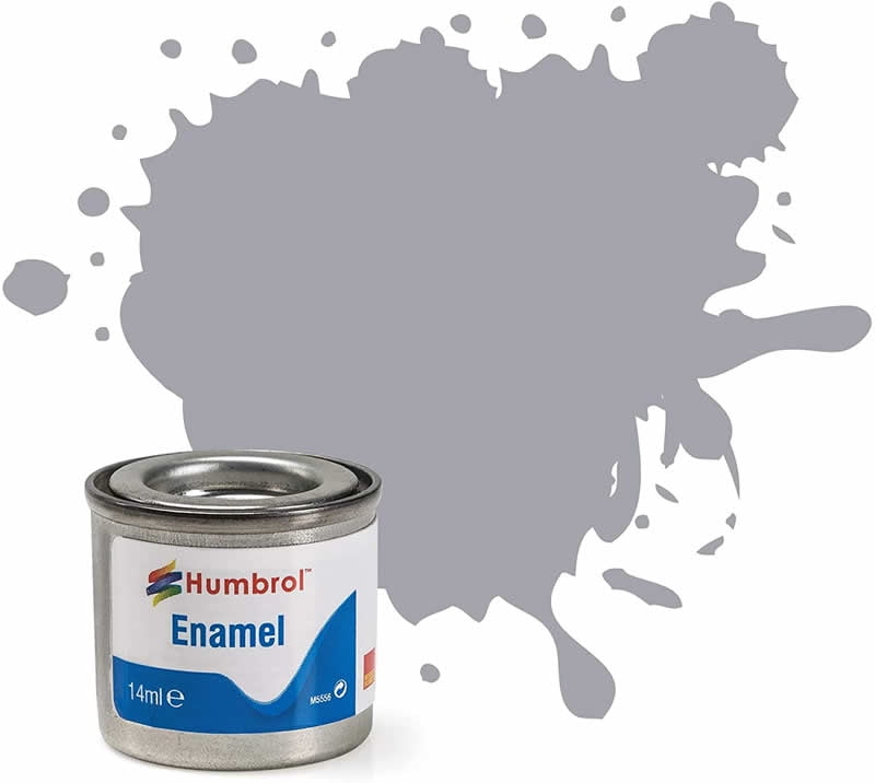 HUMBROL PAINT Light Aircraft Grey Satin Enamel Plastic Model Paint ...