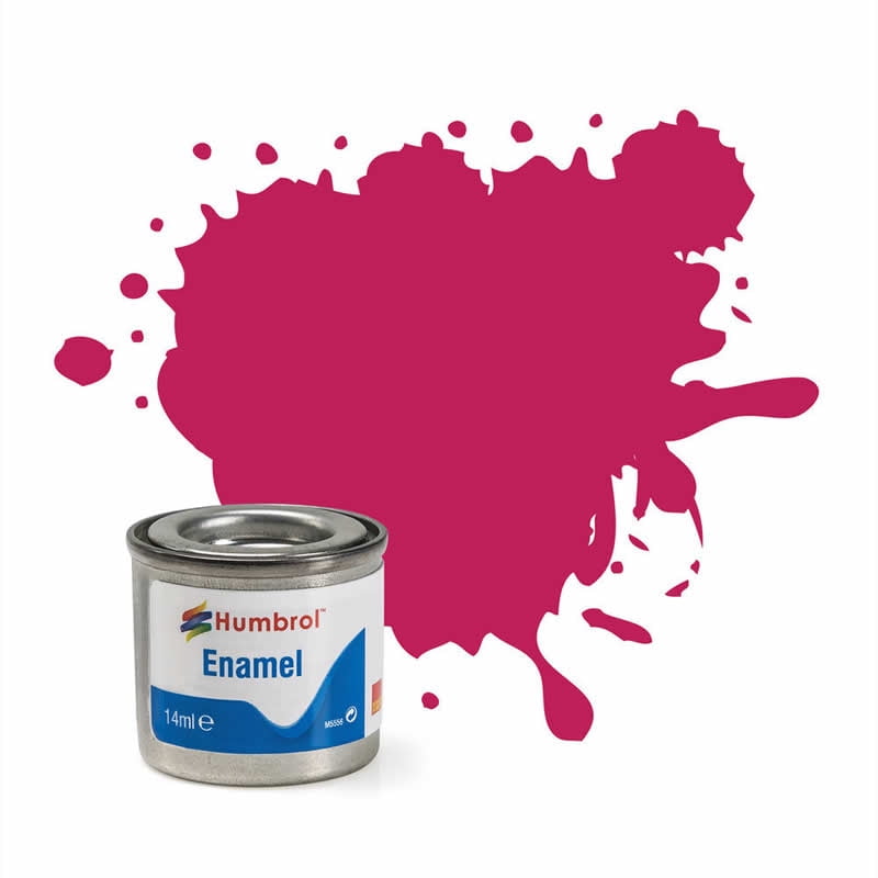 HUMBROL PAINT Sunset Red Metallic Enamel Plastic Model Paint - Walmart.com