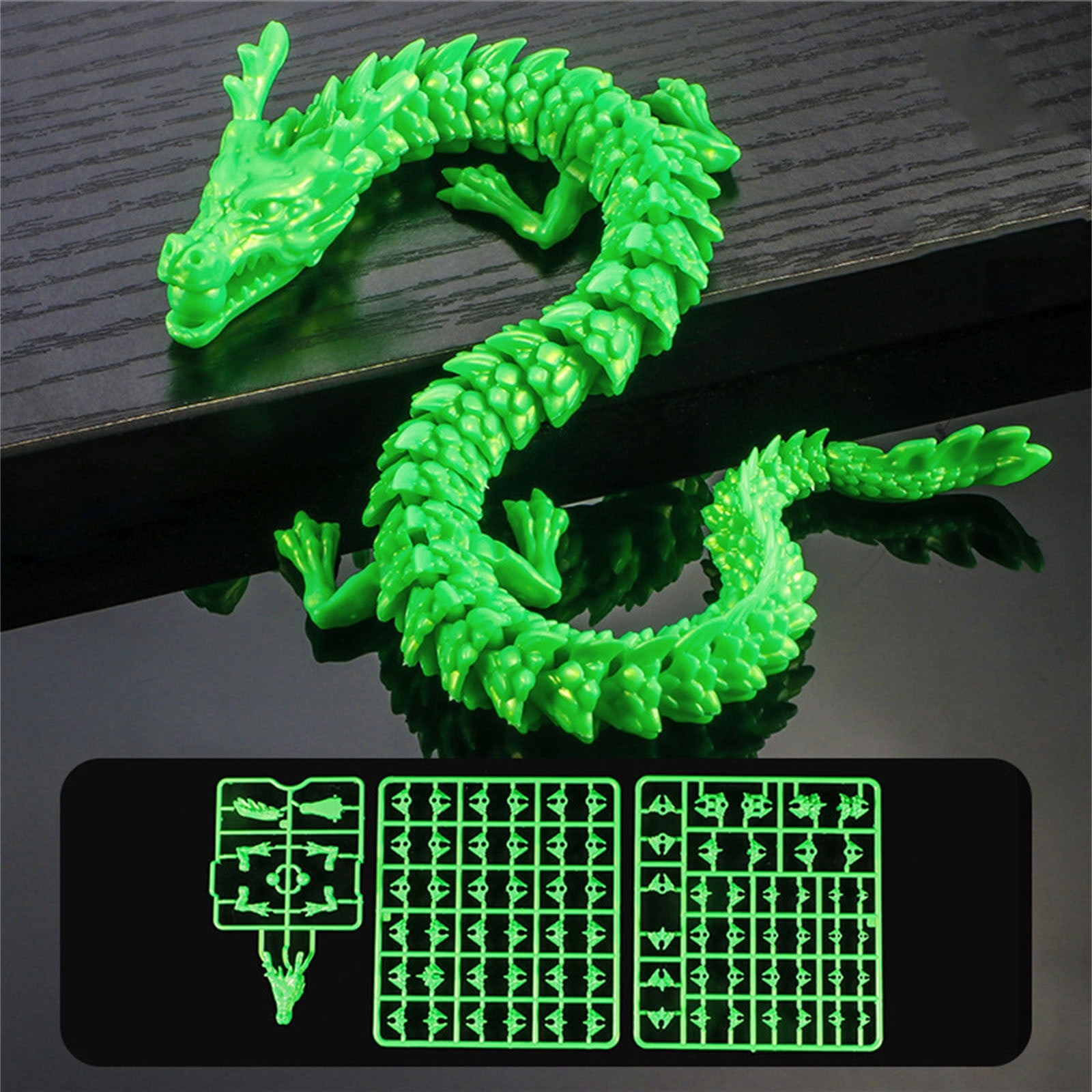 HUMJUSE 3D Dragon Building Toy Kit, Diy Dragon Toy Model Building ...