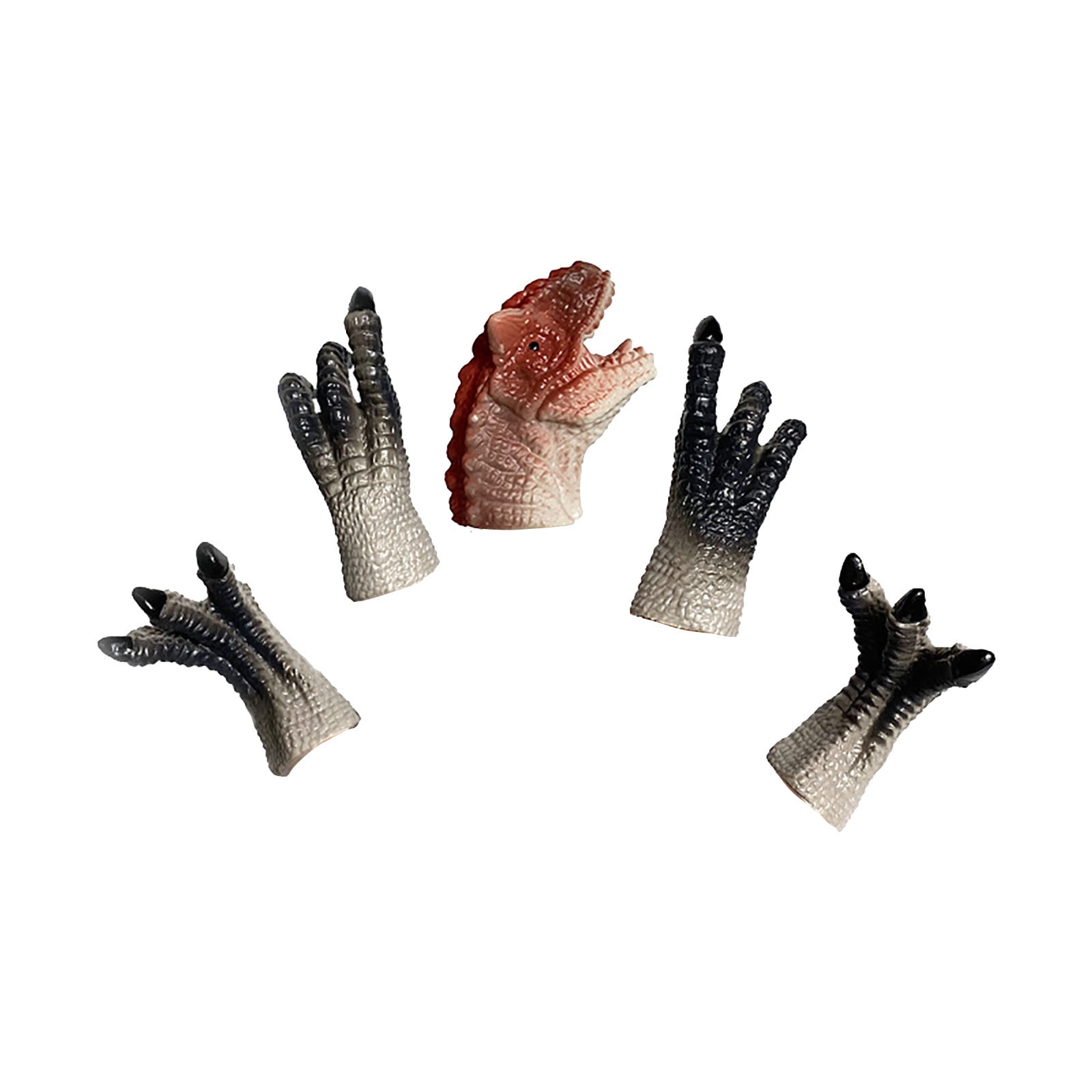 HUMJUSE 5Pcs Finger Dinosaur Hand Puppets, Dinosaur Finger Puppet Set ...