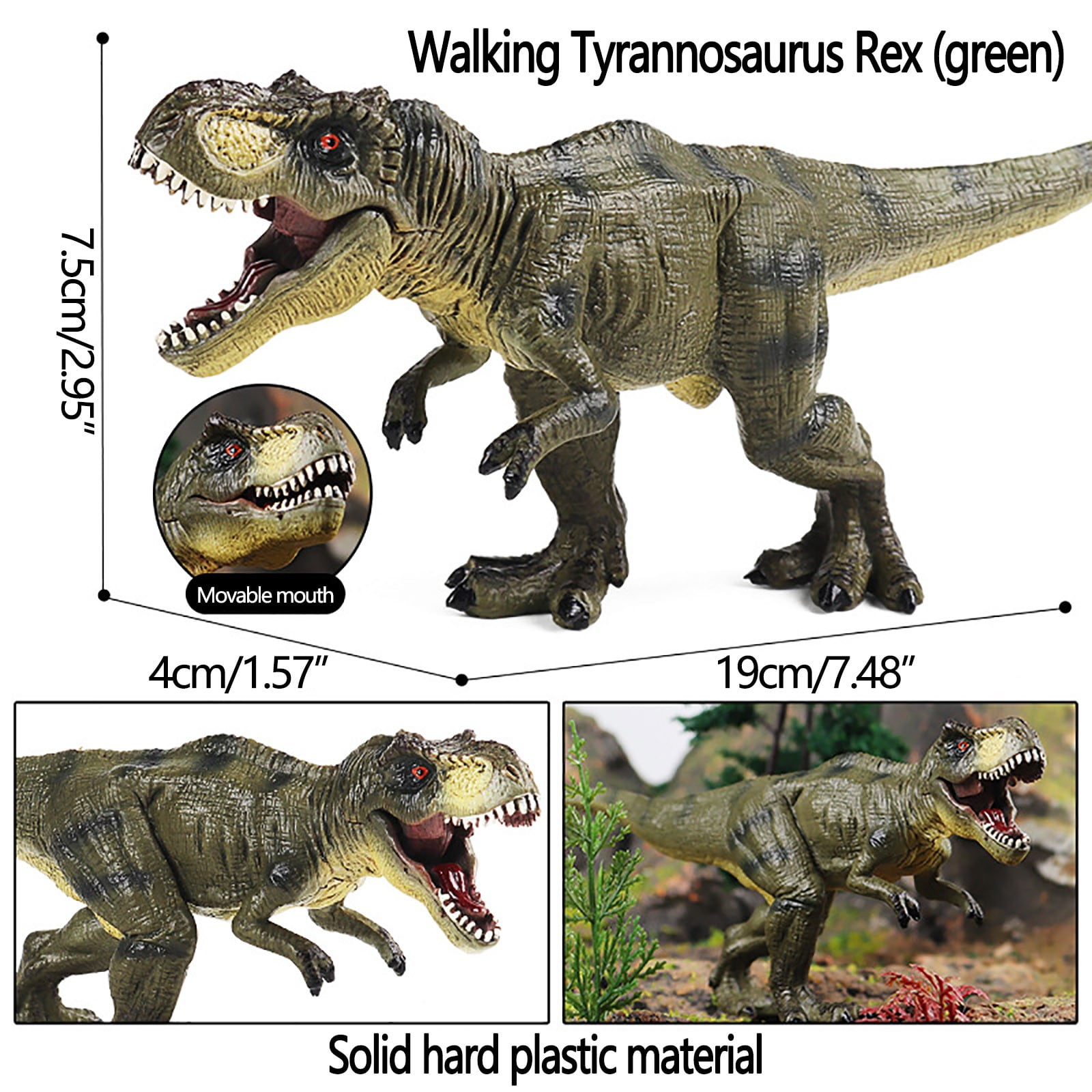HUMJUSE 7.5" Simulation Dinosaur Toys for Kids Boys Toddlers 3 4 5 6 7 ...