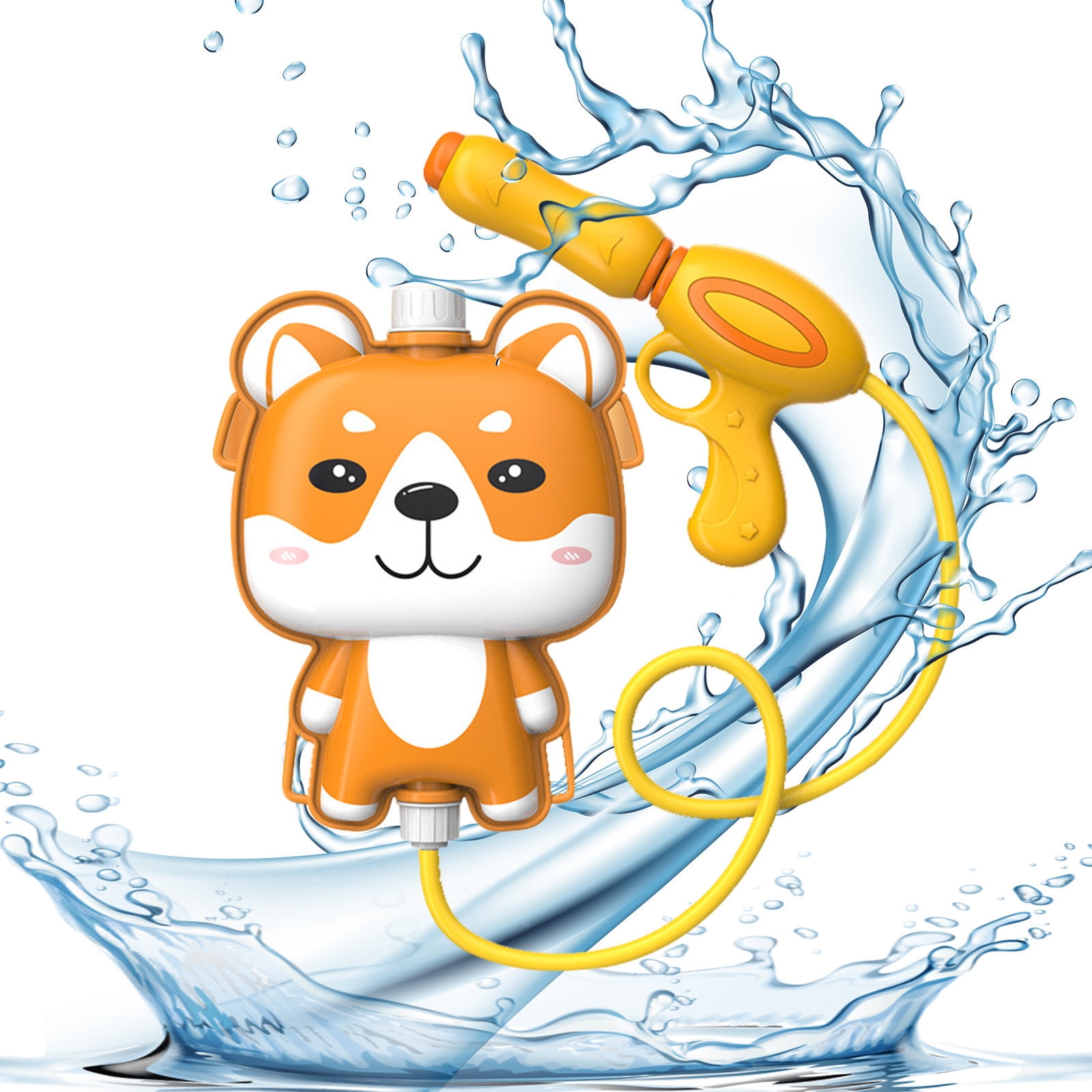 HUMJUSE Backpack Water Gun, Animal Water Shooter Blaster for Kids with ...