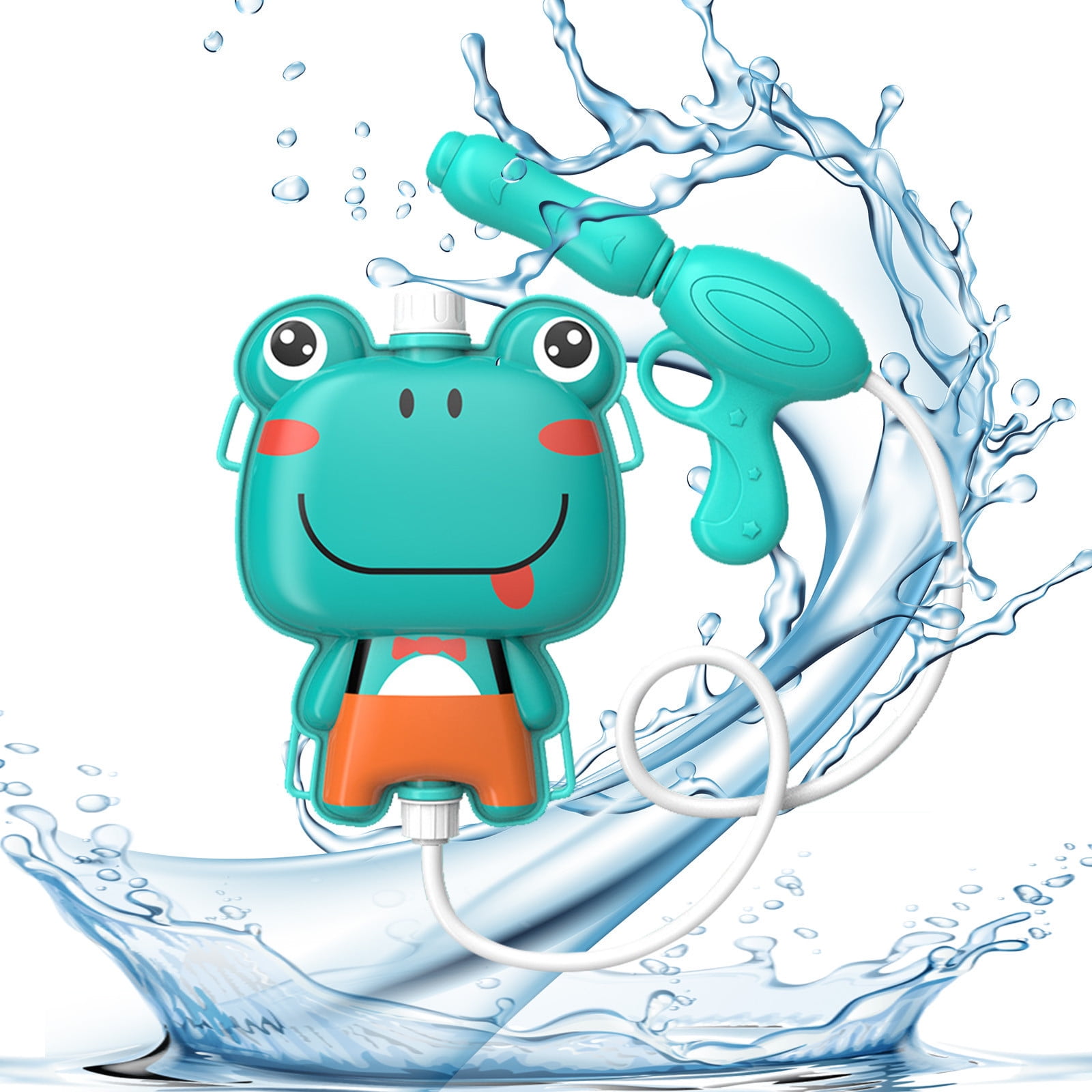 HUMJUSE Backpack Water Gun, Animal Water Shooter Blaster for Kids with ...