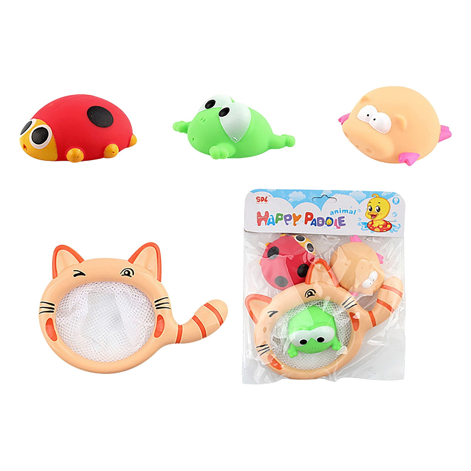 HUMJUSE Bath Toy Baby Bathtub Toy Set, Fishing Net With Water Floating ...
