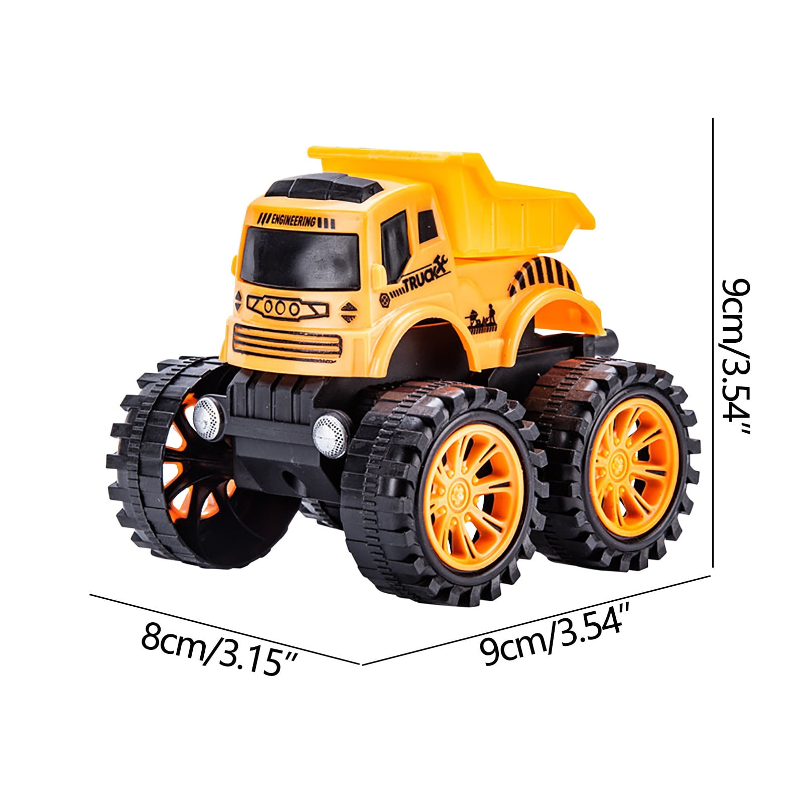 HUMJUSE Frictional Powered Cars, Small Trucks Construction Vehicles ...
