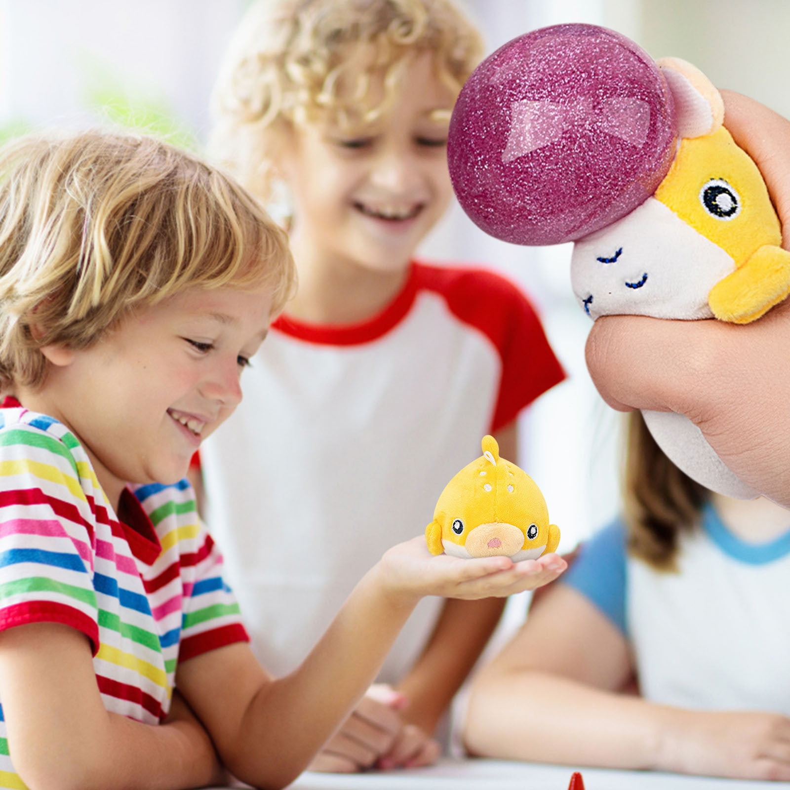 HUMJUSE Kids Adult Animal Plushie Pinch Decompression Vent Ball Stress ...