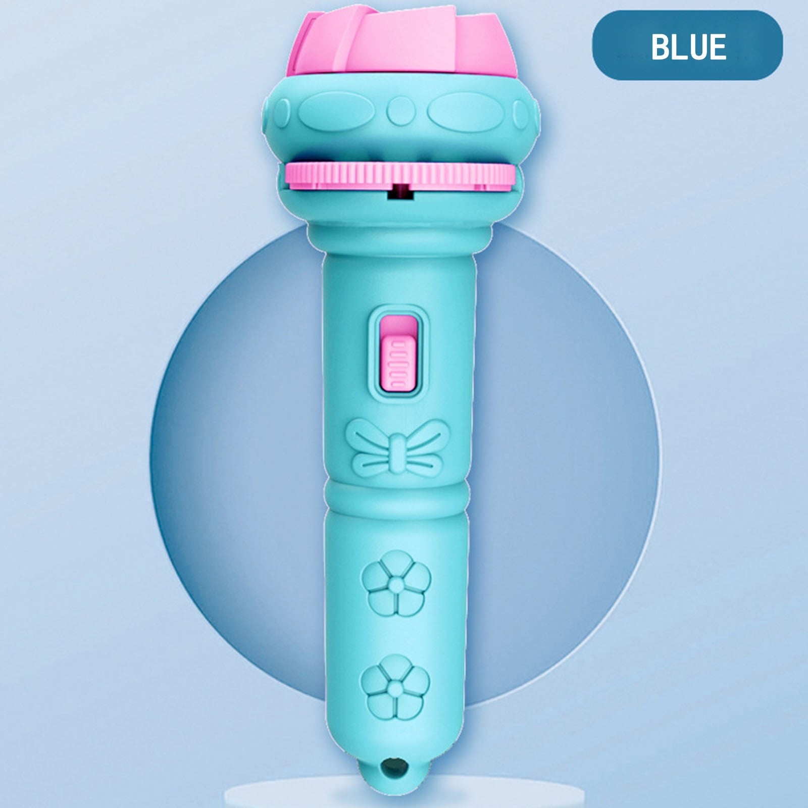 HUMJUSE Kids Flashlight Baby Toddler Toys Color Projector with 32 ...