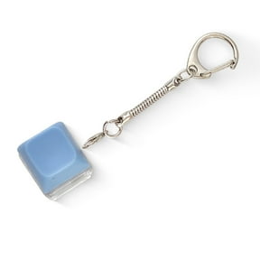 Keyboard Fidget Toy with LED Light, Keychain Keyboard Clicker, 4-Hole ...