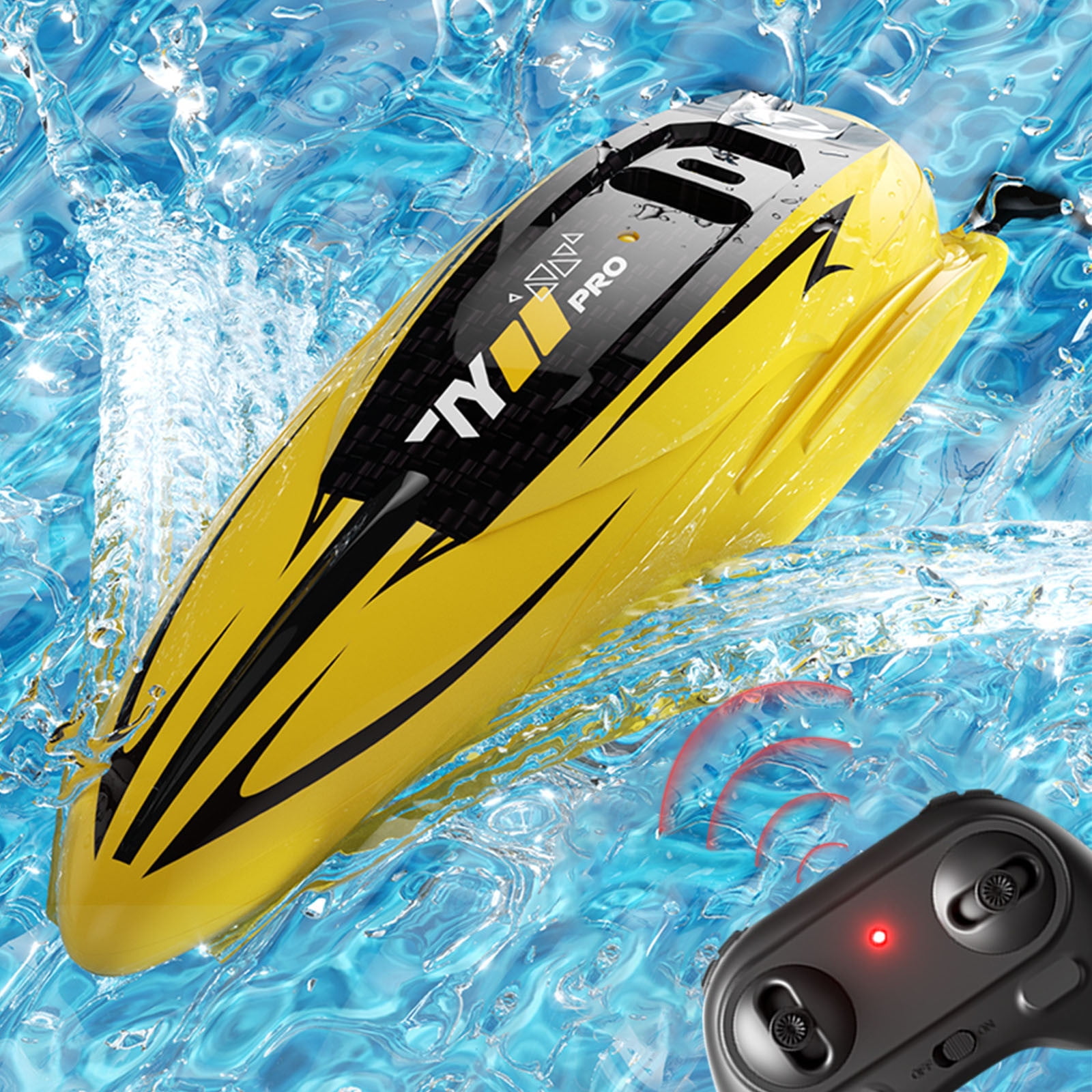 HUMJUSE Remote Control Boat, Rc Boat For Kids Rechargeable Electric Toy ...
