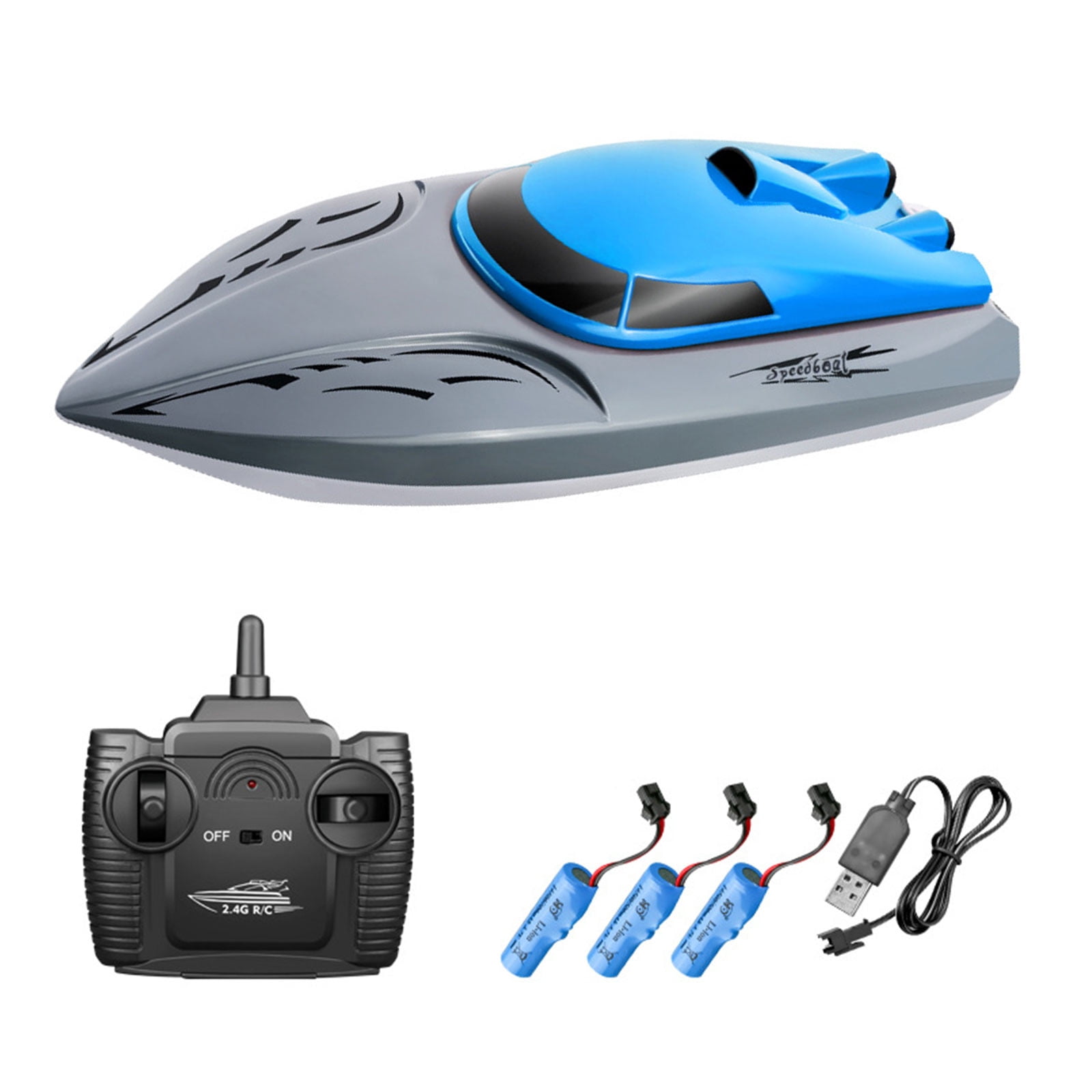 HUMJUSE Remote Control Boats for Lake/Pool, 2.4 Ghz High Speed Mini ...
