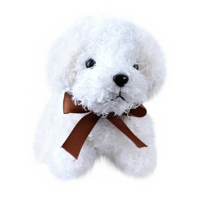 HUMJUSE Simulation Poodle Dog Stuffed 4.7" Mini Soft Plush Puppy Toys ...
