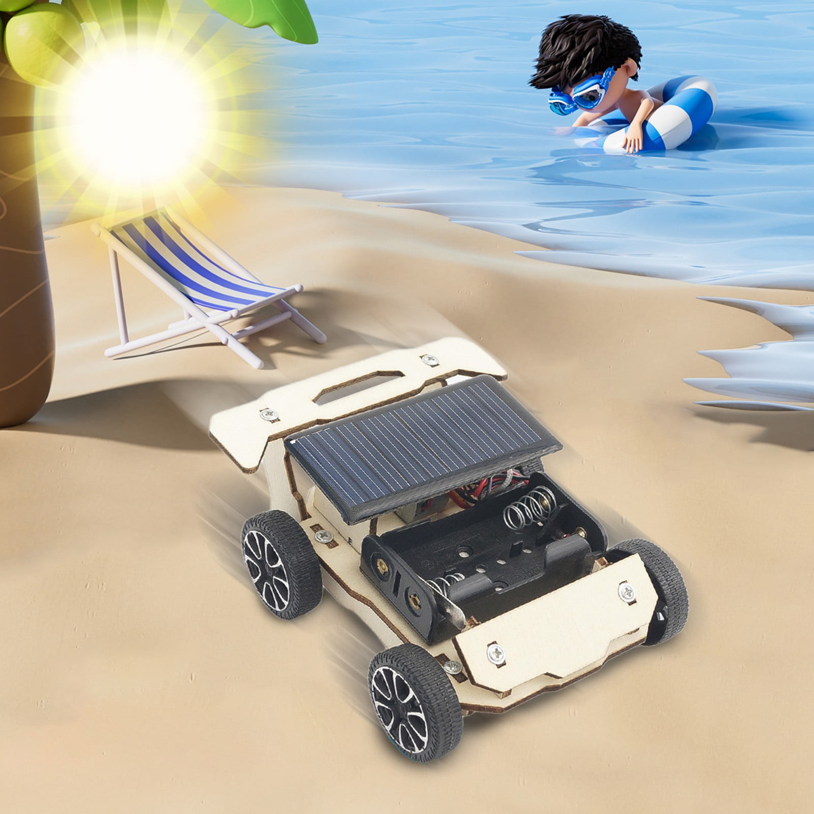 HUMJUSE Solar Car Kits for Kids, Science Experiment Kit, Make Your Own ...