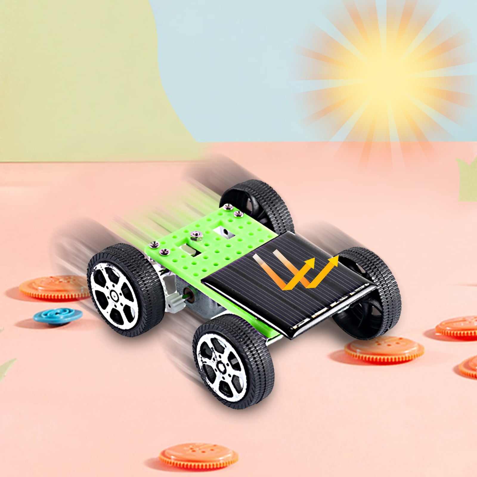 HUMJUSE Solar Car Kits for Kids, Science Experiment Kit, Make Your Own ...