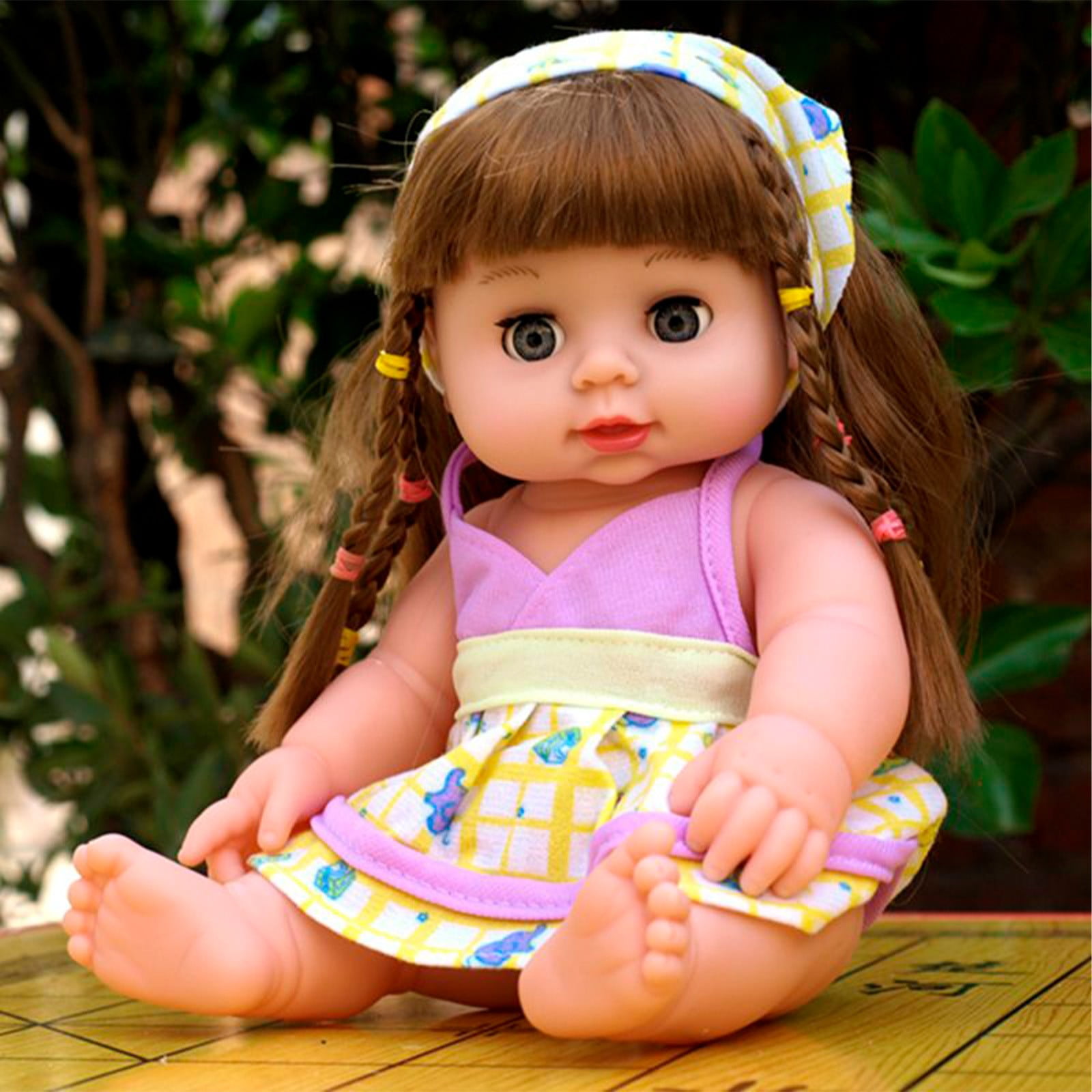 HUMJUSE Talking Baby Doll, 12" Blinking Baby Doll for Toddlers And Kids ...