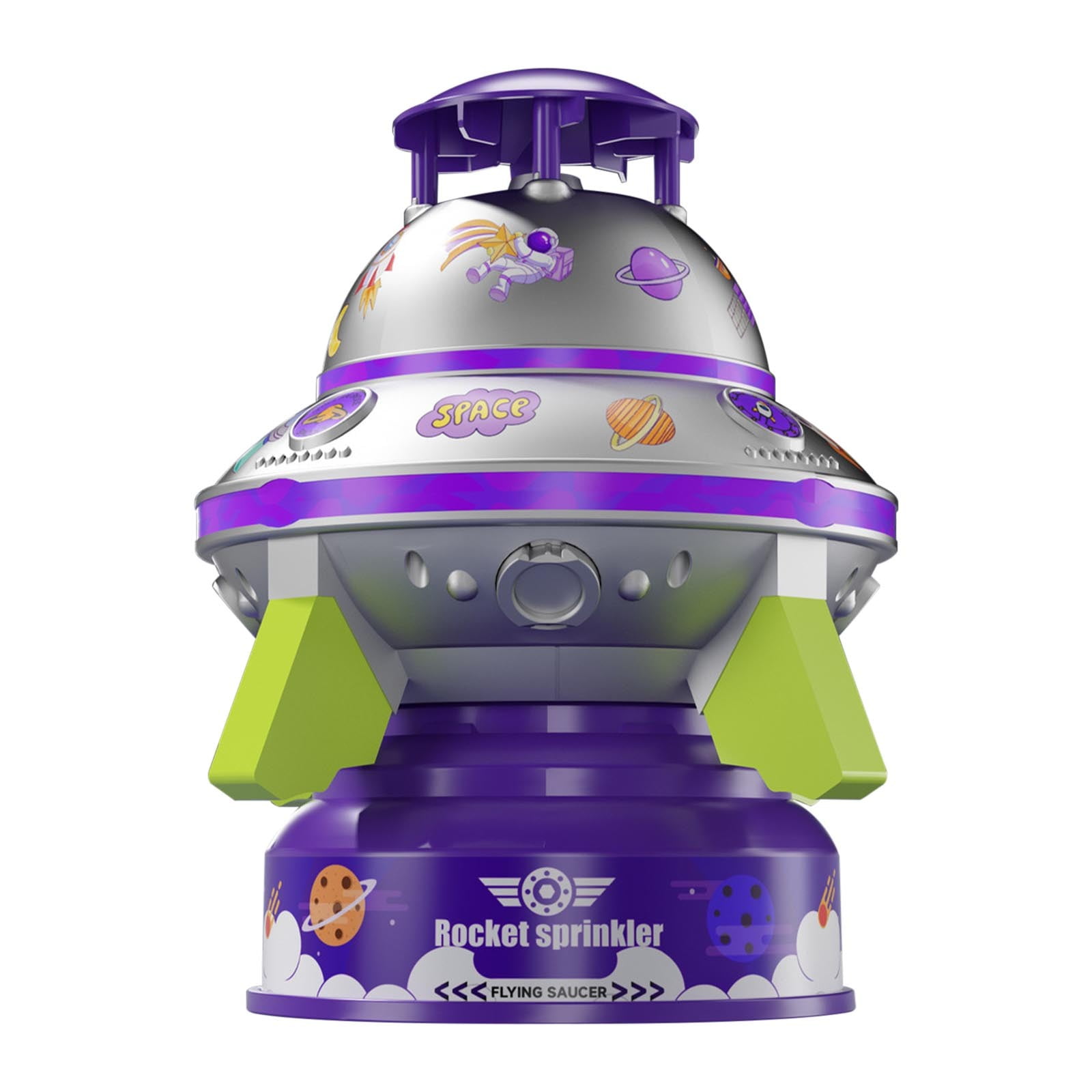 HUMJUSE Water Rocket Sprinkler for Kids Yard, Led Light-Up Water Rocket ...