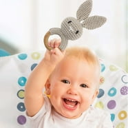 HomeCozy Baby Rattle Plush Toy Cartoon Deer Rabbit Dog Elephant Soft ...