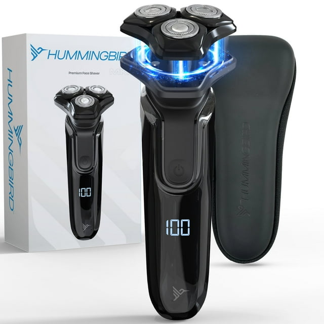 HUMMINGBIRD MK8 Premium Rotary Face Shaver, Rechargeable Wet & Dry ...