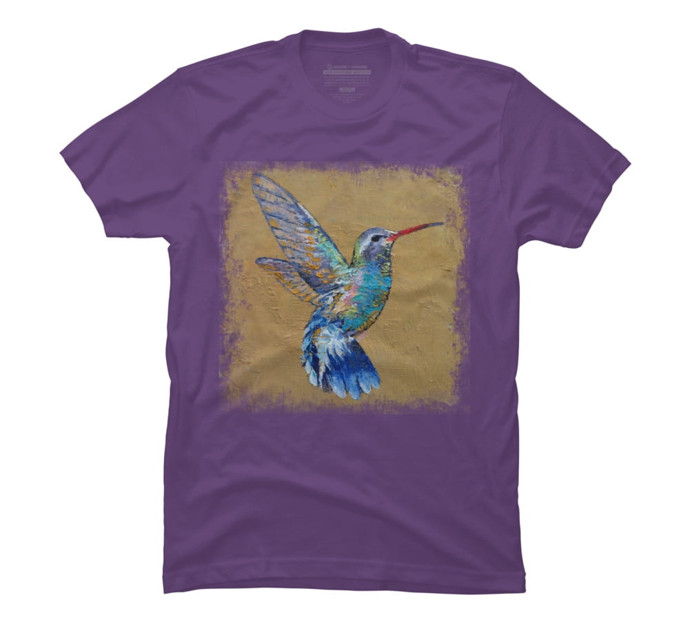 HUMMINGBIRD Mens Purple Graphic Tee - Design By Humans S - Walmart.com
