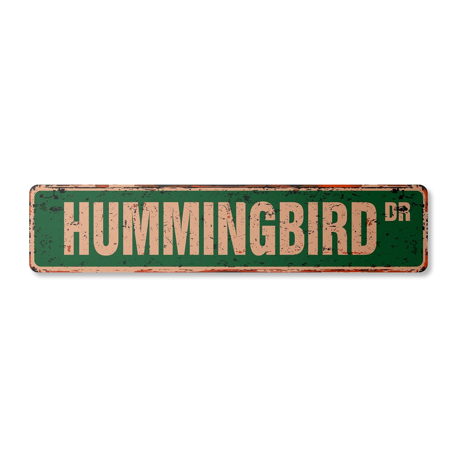 HUMMINGBIRD Vintage Plastic Street Sign bird red watcher watching ...