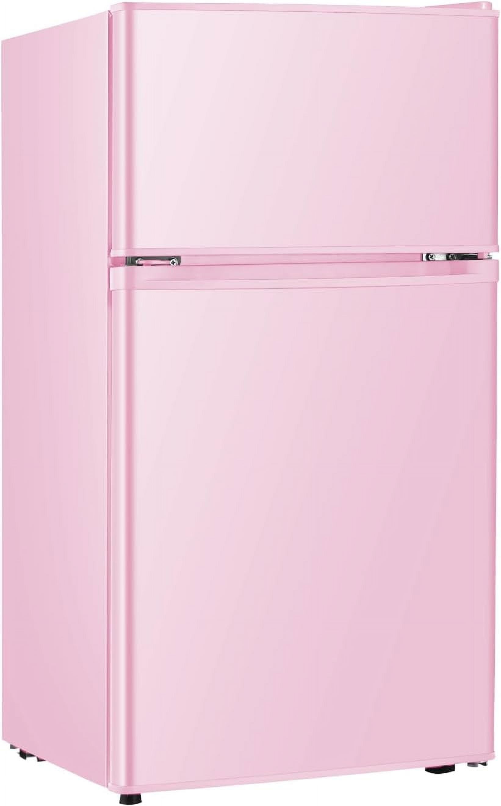 HUMSURE 3.2 Cu.Ft Pink Mini Fridge With Freezer, Compact Dorm ...