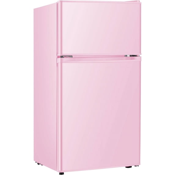 HUMSURE 3.2 Cu.Ft Pink Mini Fridge, Compact Refrigerator with Freezer ...