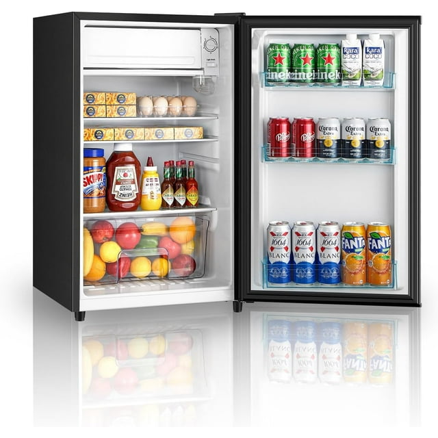 HUMSURE 4.4 Cu.ft Mini Fridge with Freezer, 5-Temp Settings, Removable ...
