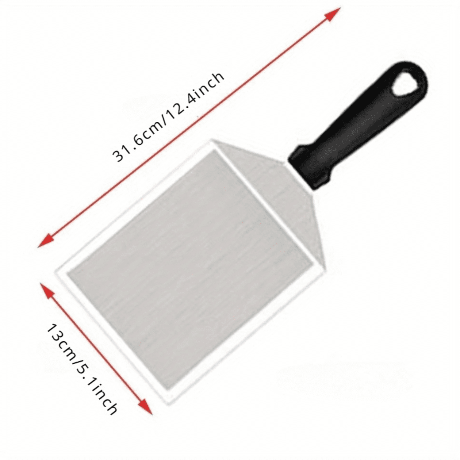 HUNANYG 1pc Professional Stainless Steel Griddle Spatula Metal Grill ...
