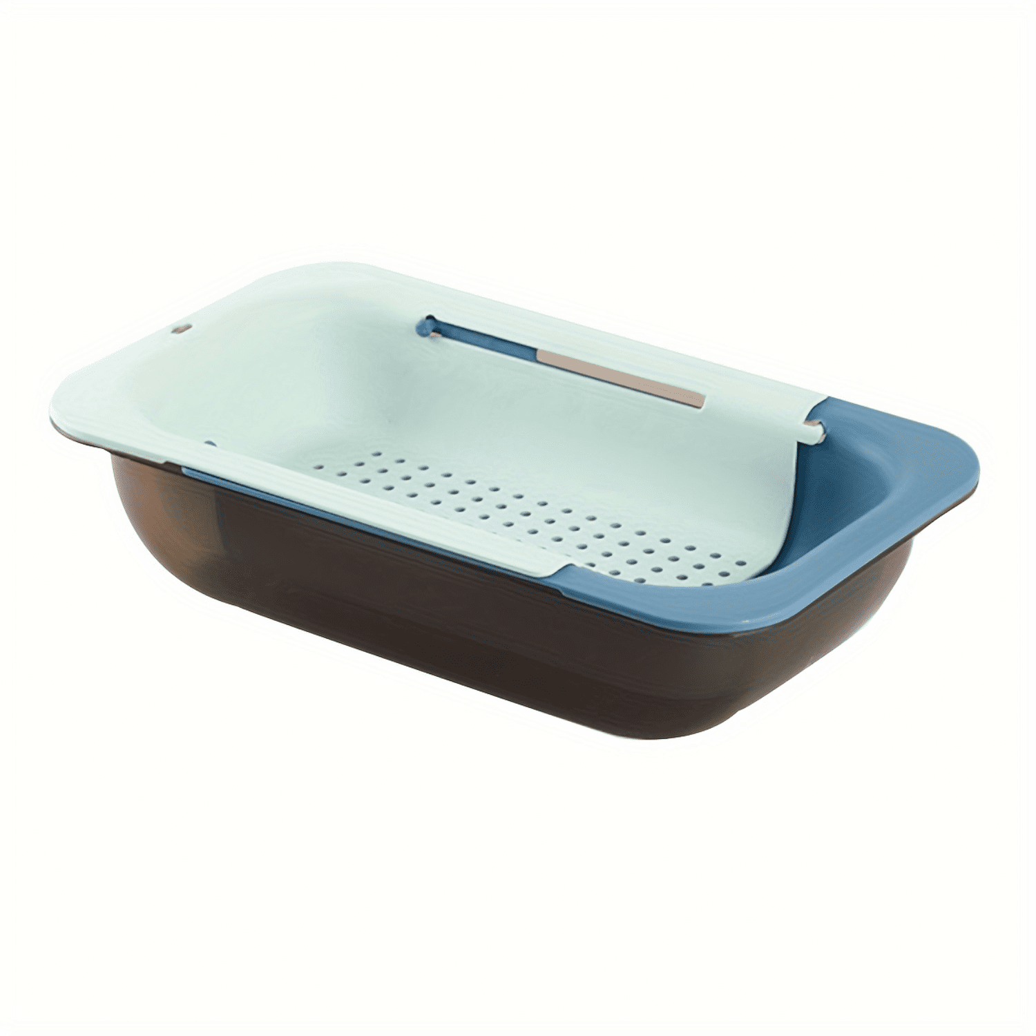 HUNANYG 2-Pack Over Sink Collapsible Colander Basket with Bowl ...