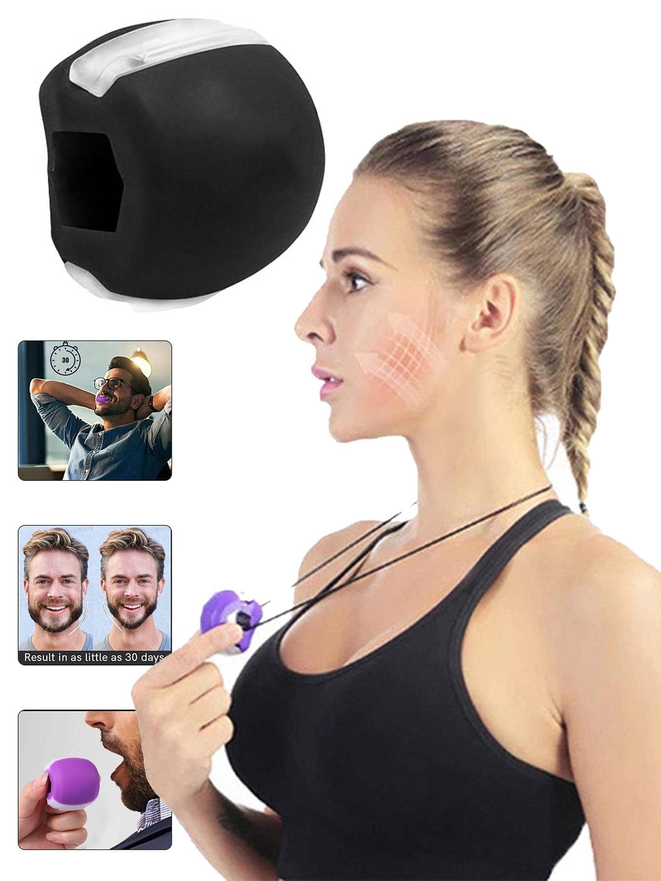 HUNANYG Jaw Exerciser Muscle Chewing Ball - Walmart.com
