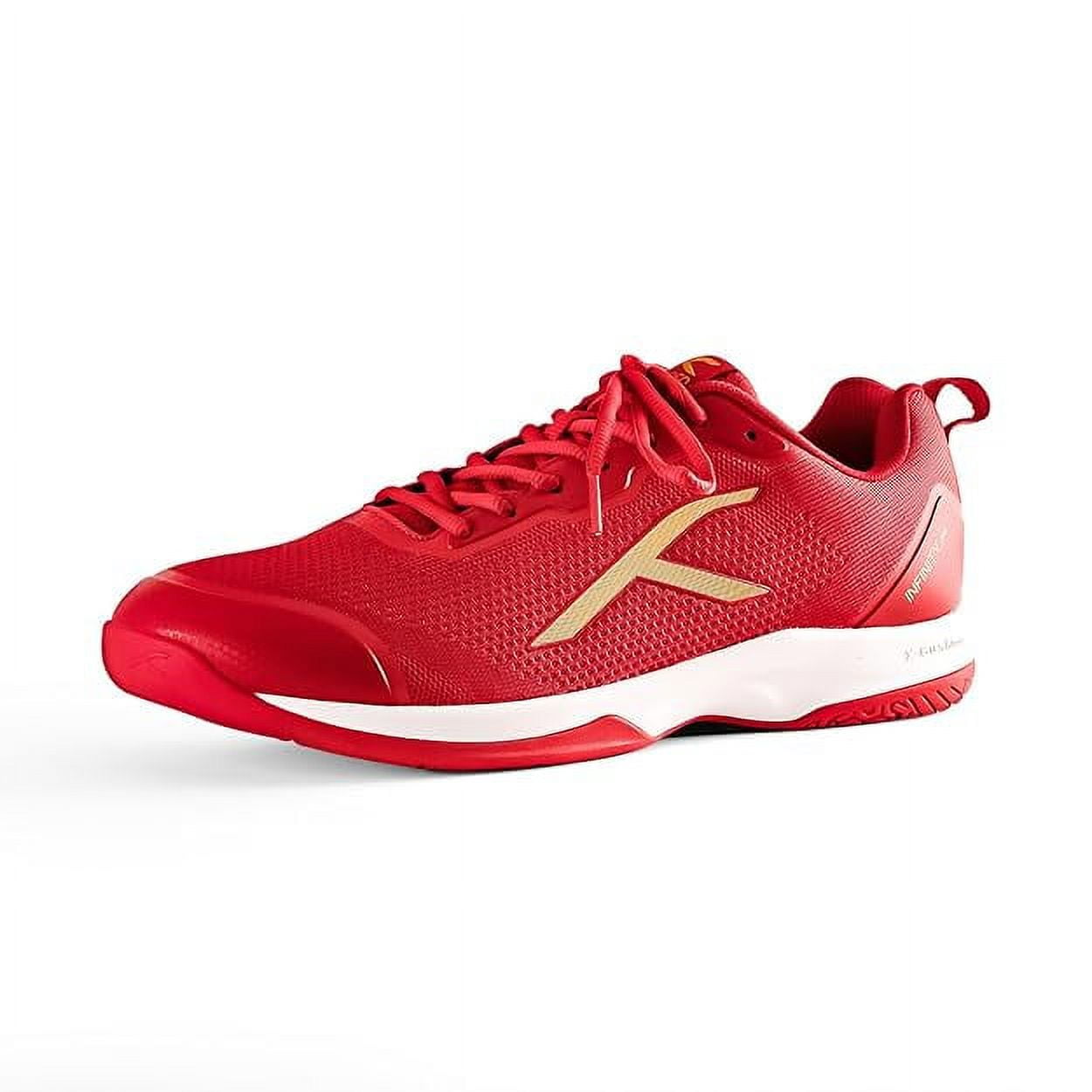HUNDRED Infinity Pro Mens Badminton Sports Shoes (Non Marking) | Red ...