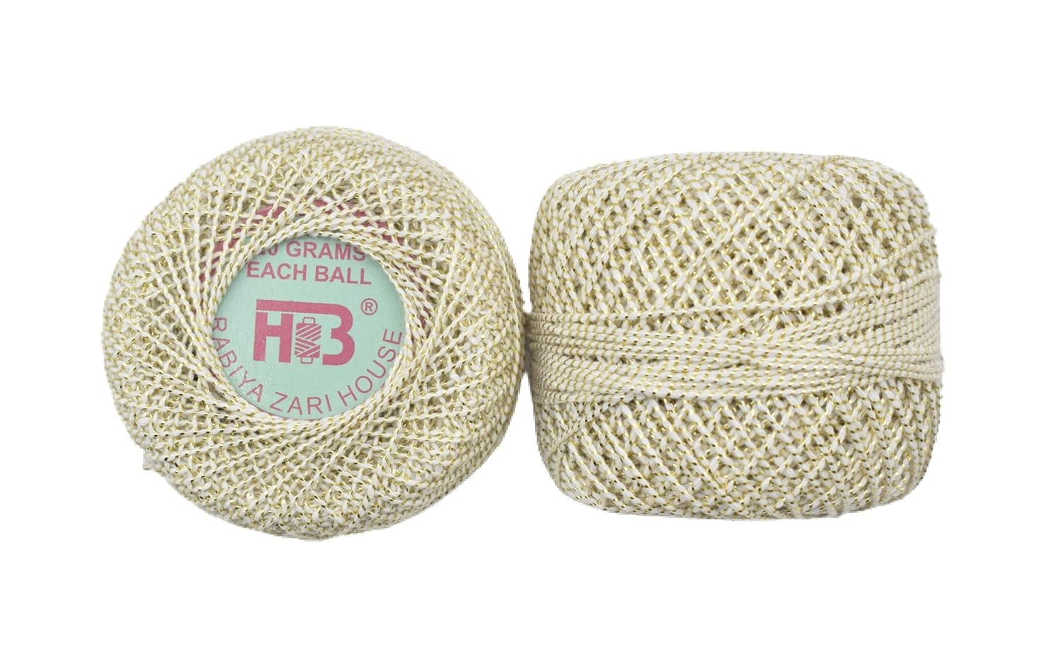 HUNNY BUNCH Premium Metallic Crochet Mercerised Cotton Shining ...