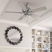 "Hunter Control 52"" Viola Brushed Nickel Ceiling Fan with LED Light ...
