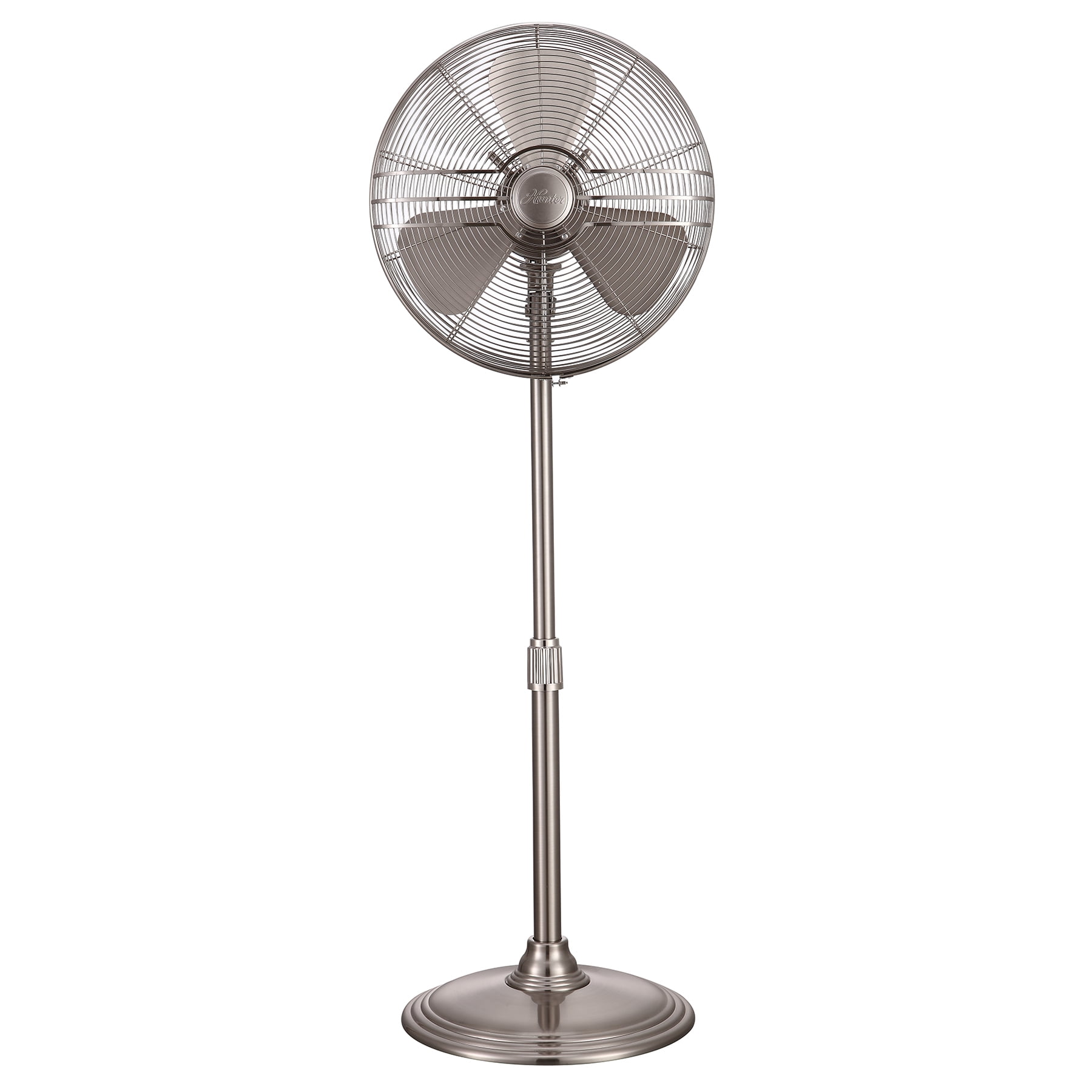 16" Retro Pedestal Fan in Brushed Nickel - Walmart.com