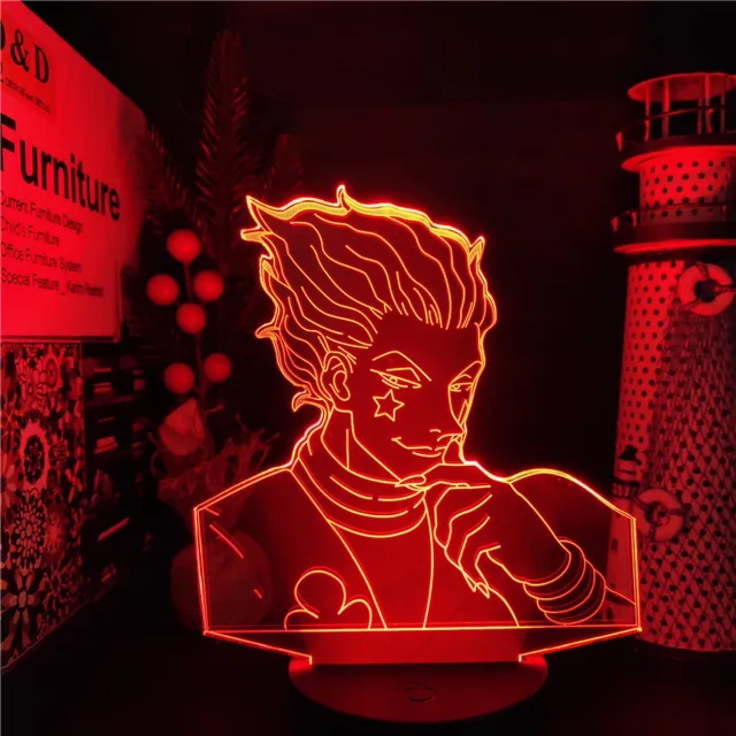 HUNTER×HUNTER 3D Visual Lamp Gon Killua Zoldyck Kurapika Hisoka LED ...