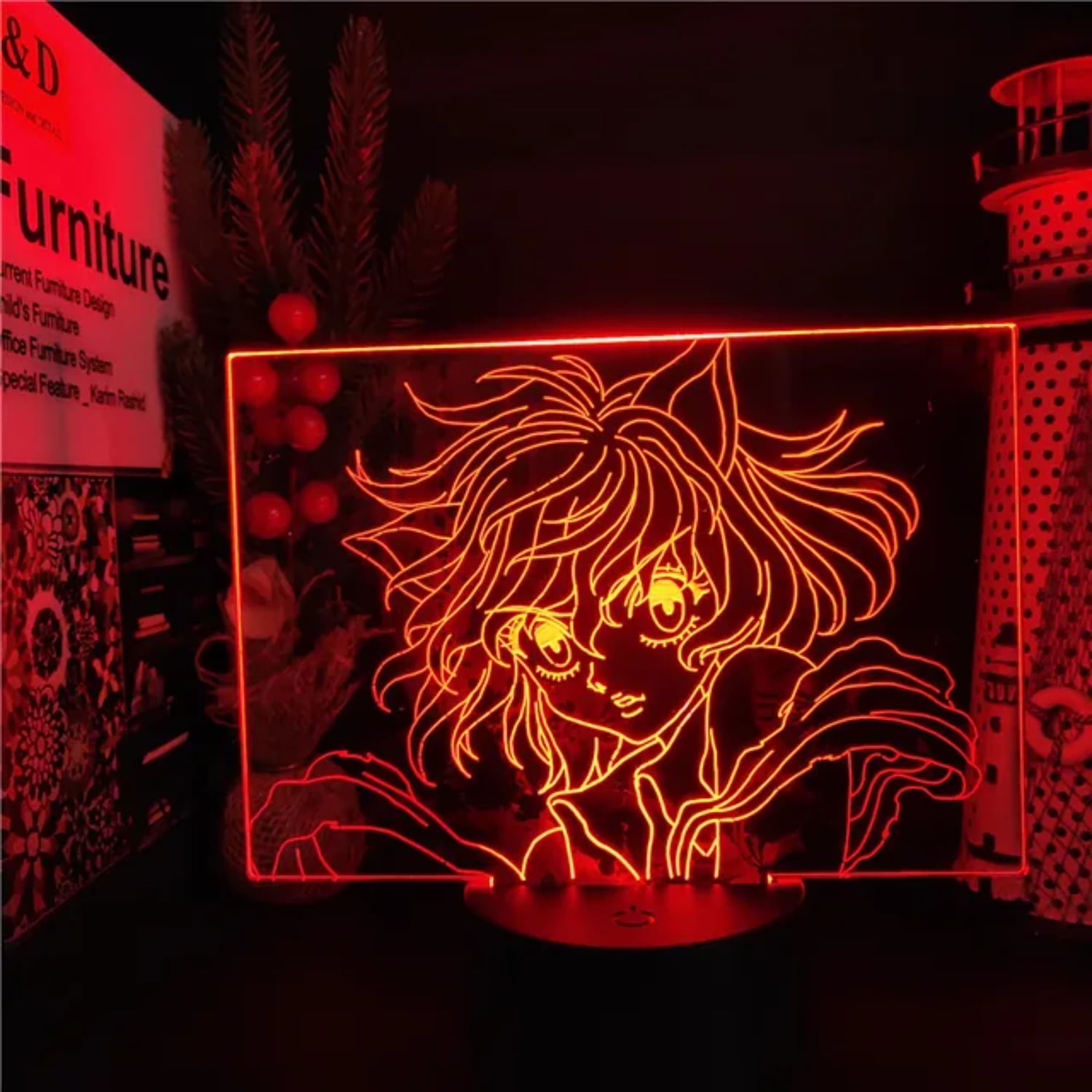 HUNTER×HUNTER 3D Visual Lamp Gon Killua Zoldyck Kurapika Hisoka LED ...