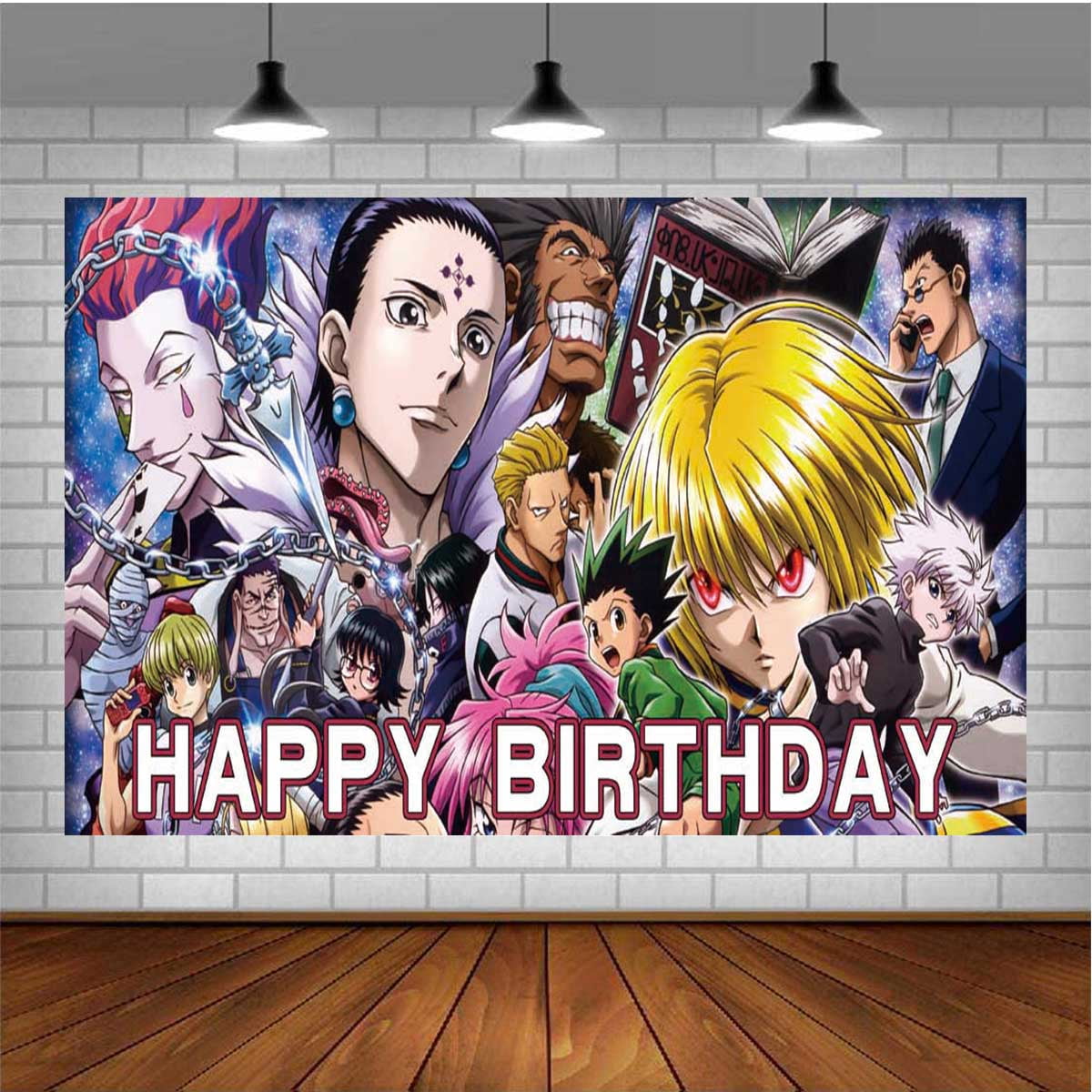 HUNTER×HUNTER Banner Poster Wall Decor Birthday Backdrop Background ...