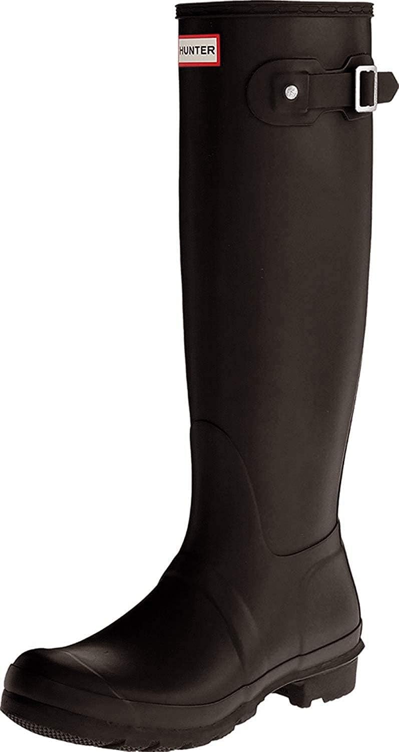 HUNTER MENS ORIGINAL TALL Rain Boots Black Matte - Walmart.com