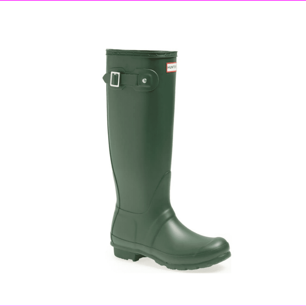 HUNTER Original Tall Waterproof Rain Boot, Green, Sz 8 (uk 6) - Walmart.com
