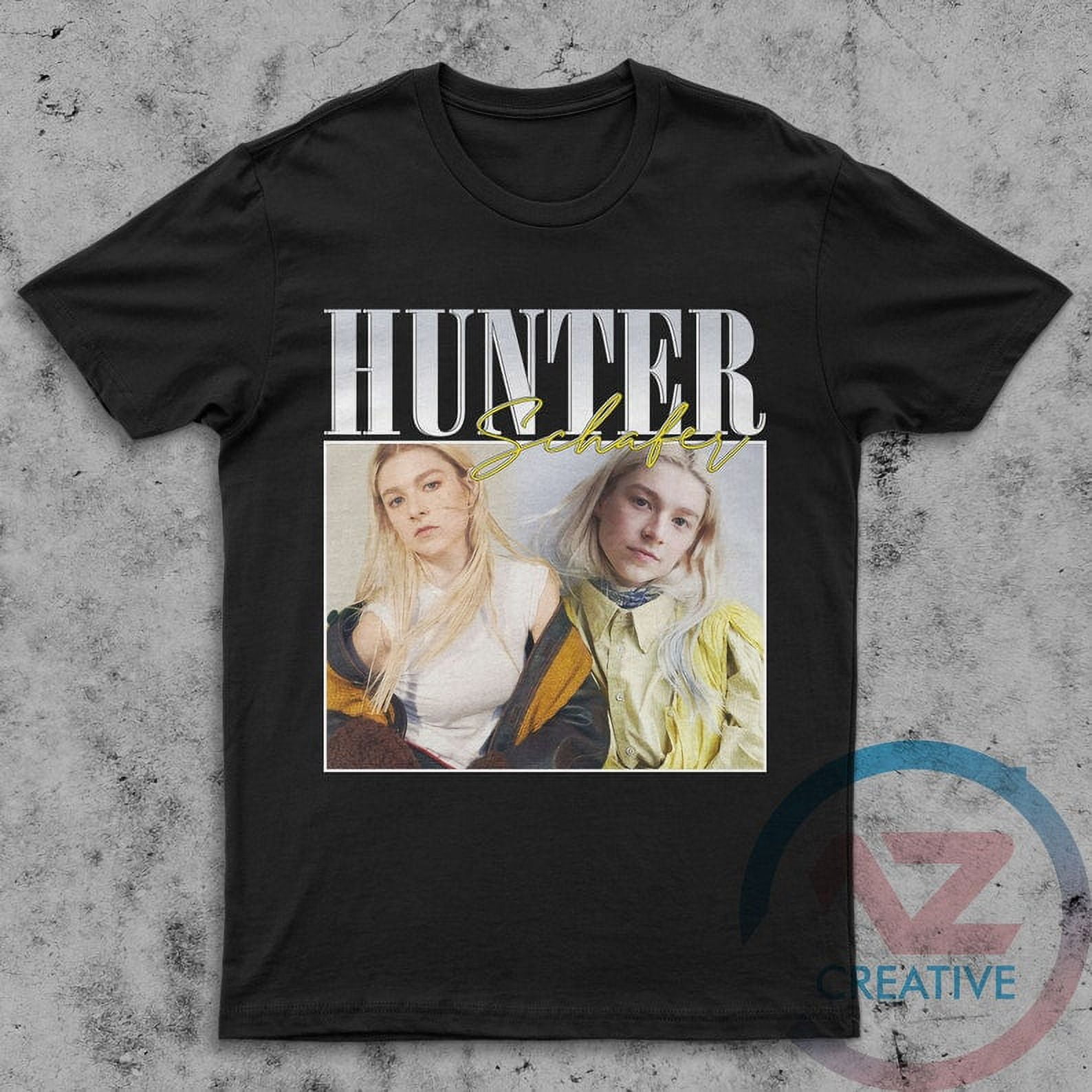 HUNTER SCHAFER Shirt Rap Hip Hop 90s Retro Vintage T Shirt New Men ...