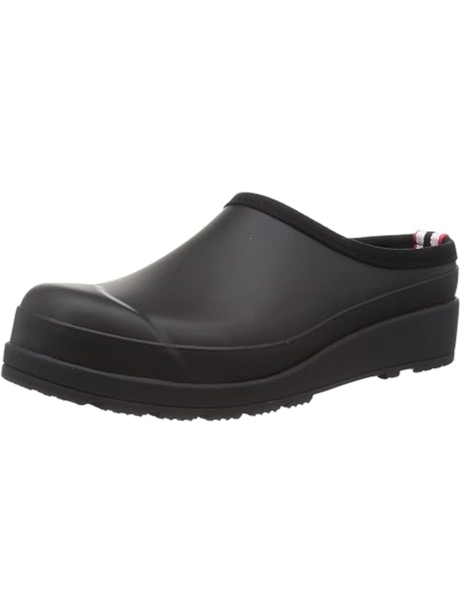 HUNTER Womens Size 5 Black Wedge Clogs, Water Resistant with Comfort ...
